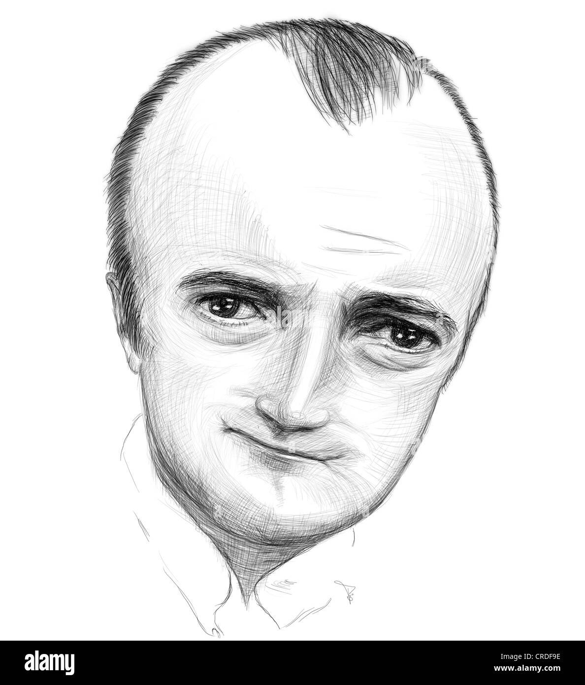 Caricature of Phil Collins Stock Photo - Alamy