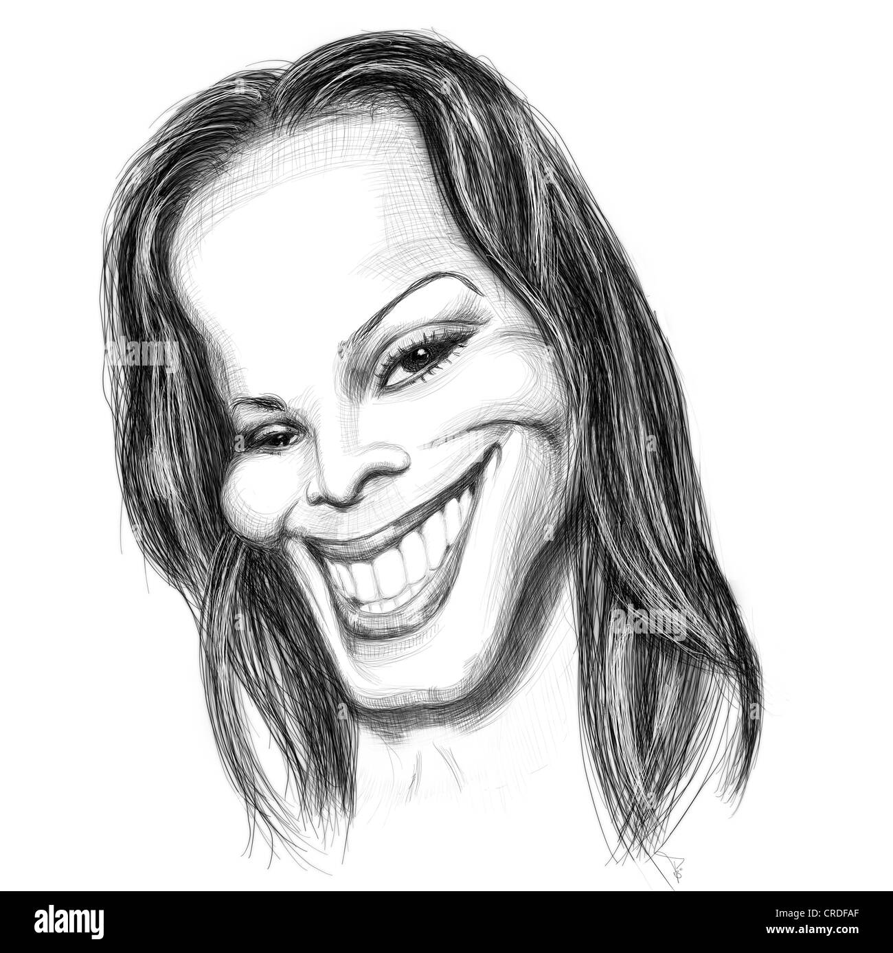 Funny portrait portraits drawings hi-res stock photography and images ...