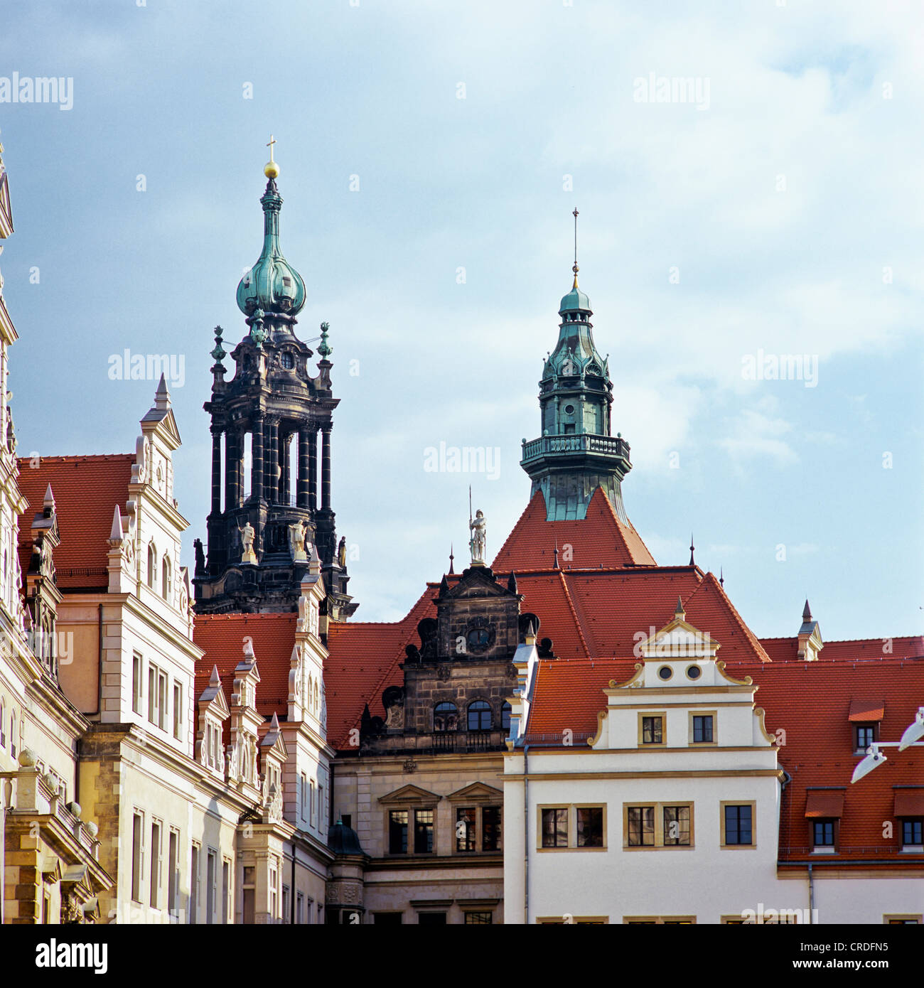 Residenzschloss Dresden castle, as seen from Schlossgasse, Dresden ...