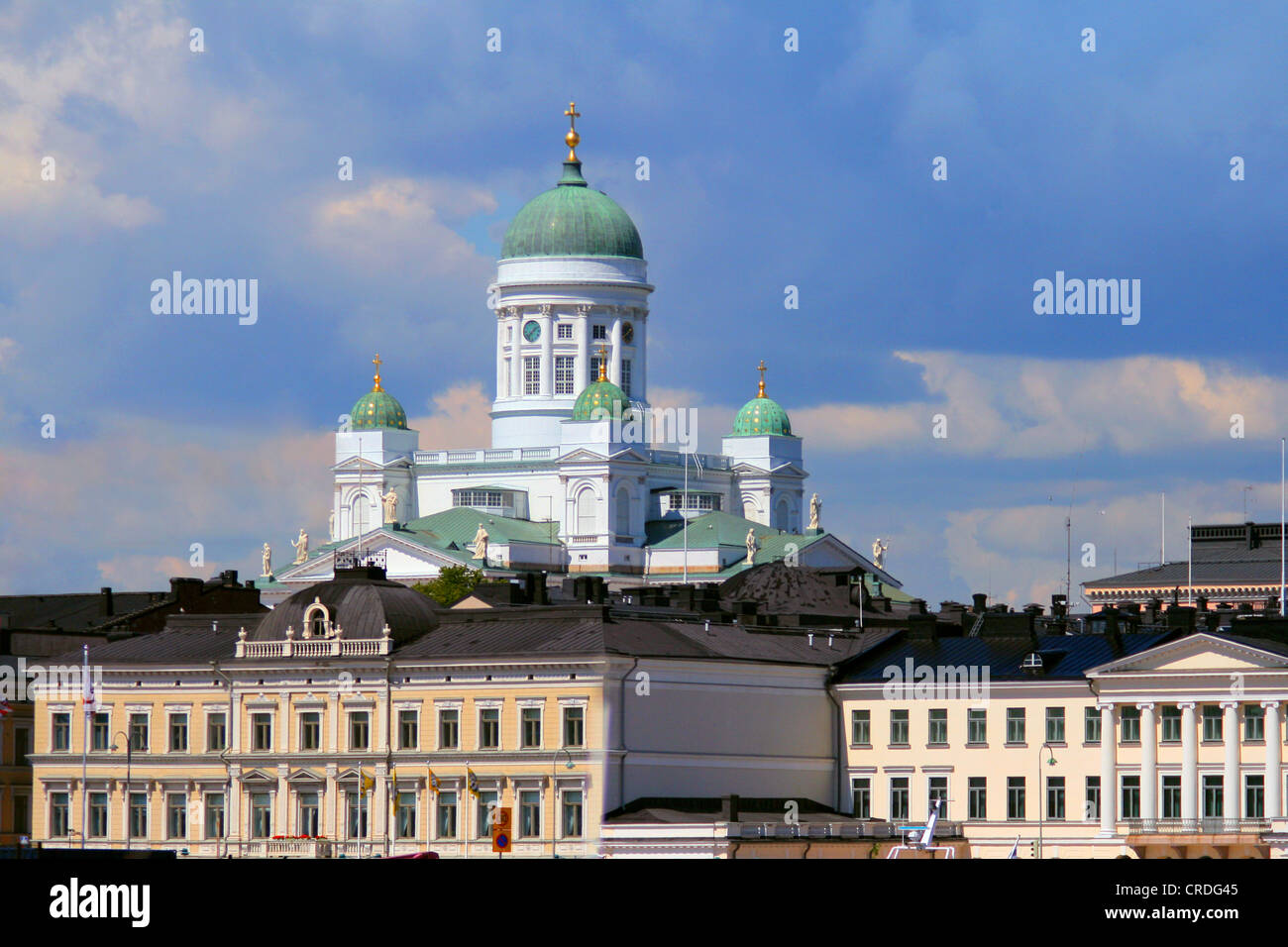 Helsinki cathedral and Presidents castle, Finland Stock Photo - Alamy