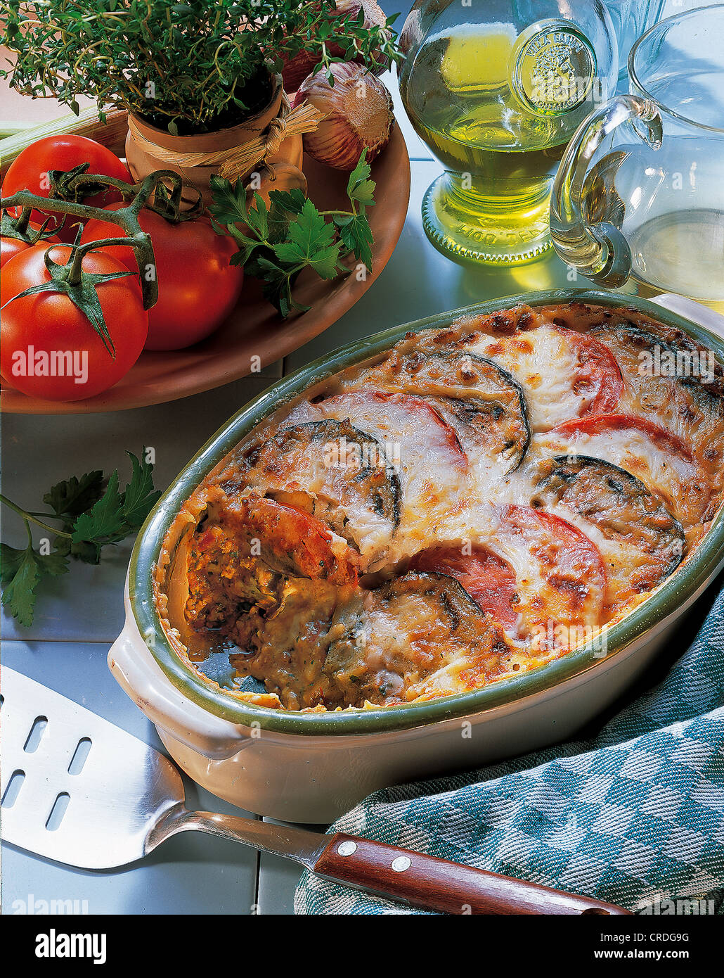 Greek moussaka, Greece Stock Photo - Alamy