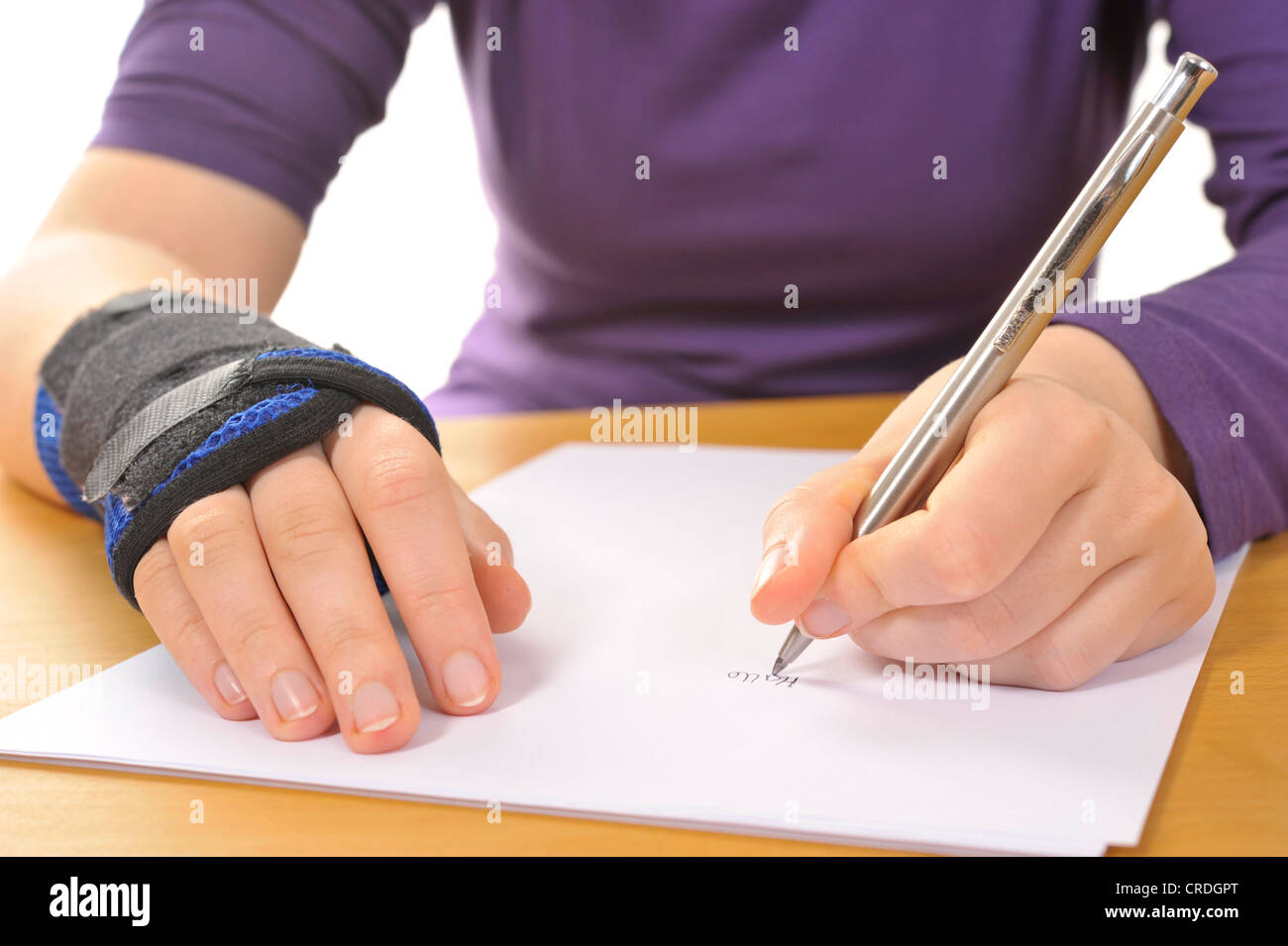 Left Hand Writing Position