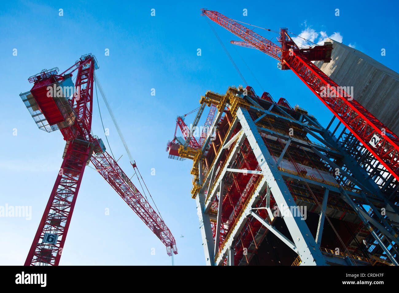 New construction of Block 9 of the GKM Mannheim Power Plant in Mannheim ...