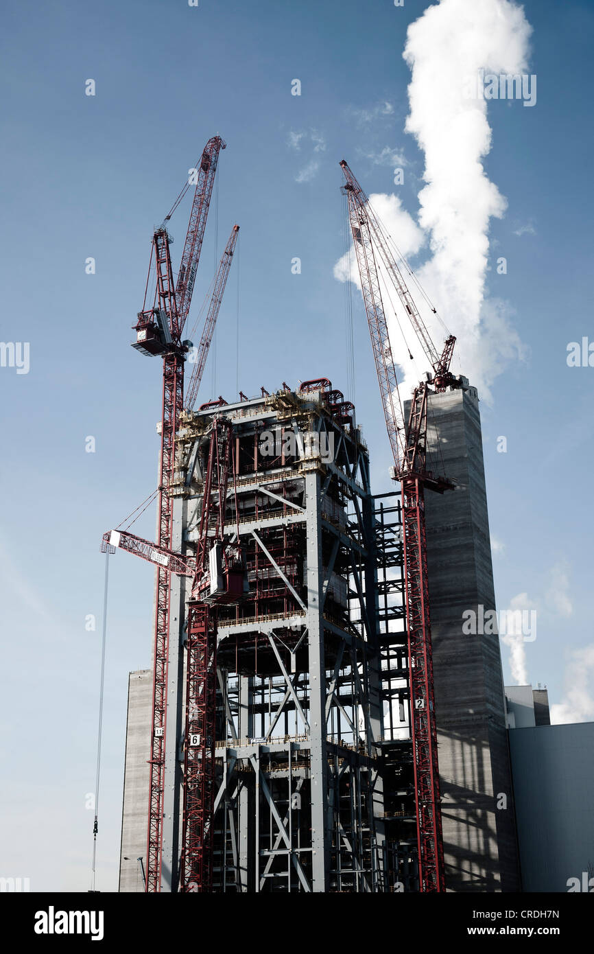 New construction of Block 9 of the GKM Mannheim Power Plant in Mannheim ...