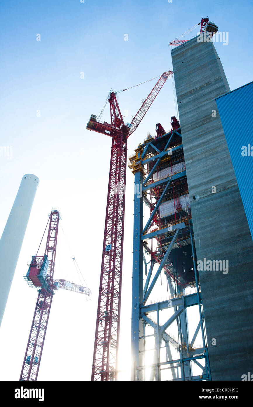 New construction of Block 9 of the GKM Mannheim Power Plant in Mannheim ...