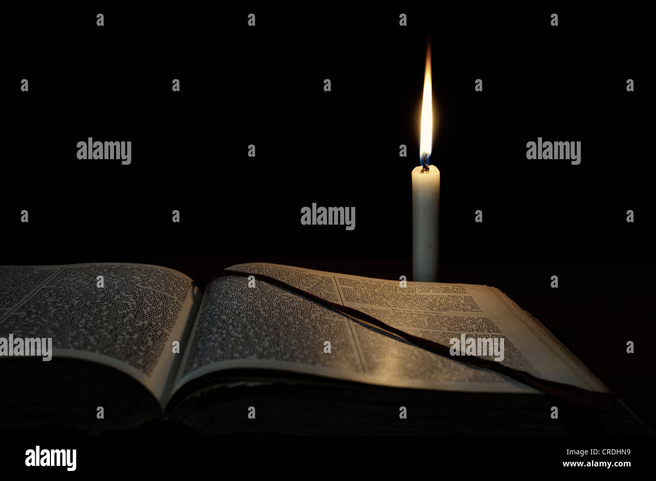 Old books candles hi-res stock photography and images - Alamy