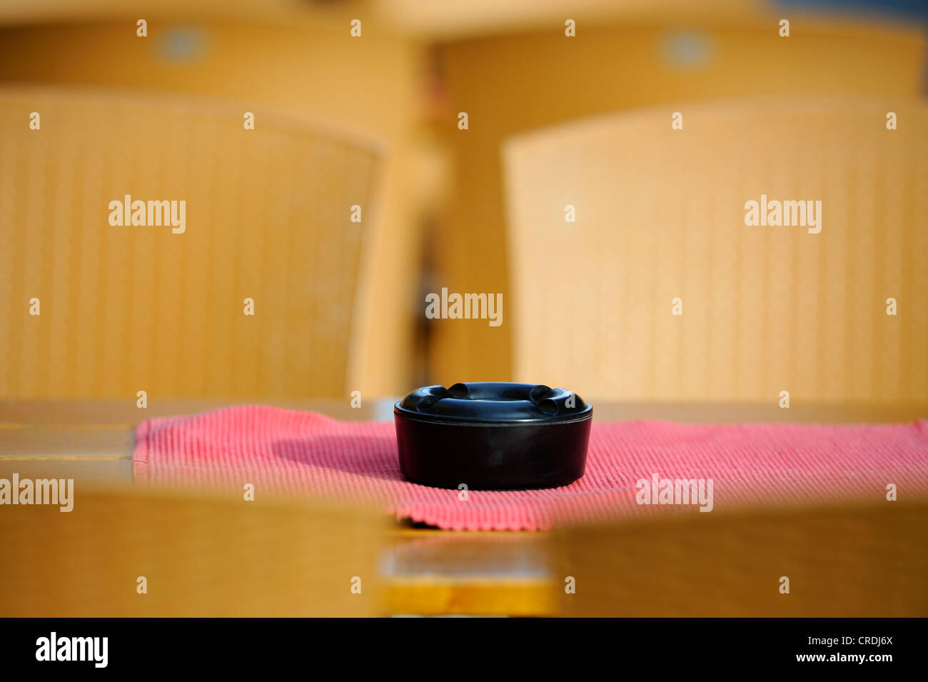 Ashtray on a table Stock Photo - Alamy
