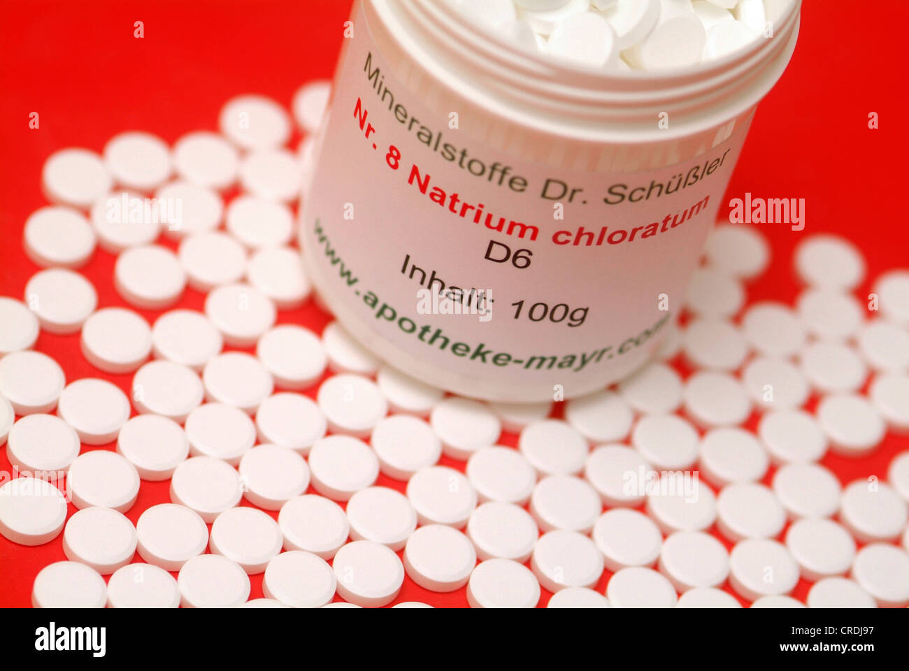 tissue salts, Natrium chloratum, Nr.8 Stock Photo - Alamy