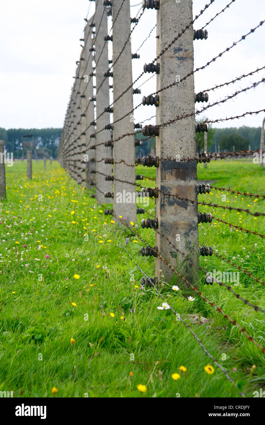 Fence in the concentration camp, Auschwitz-Birkenau, Poland, Europe ...