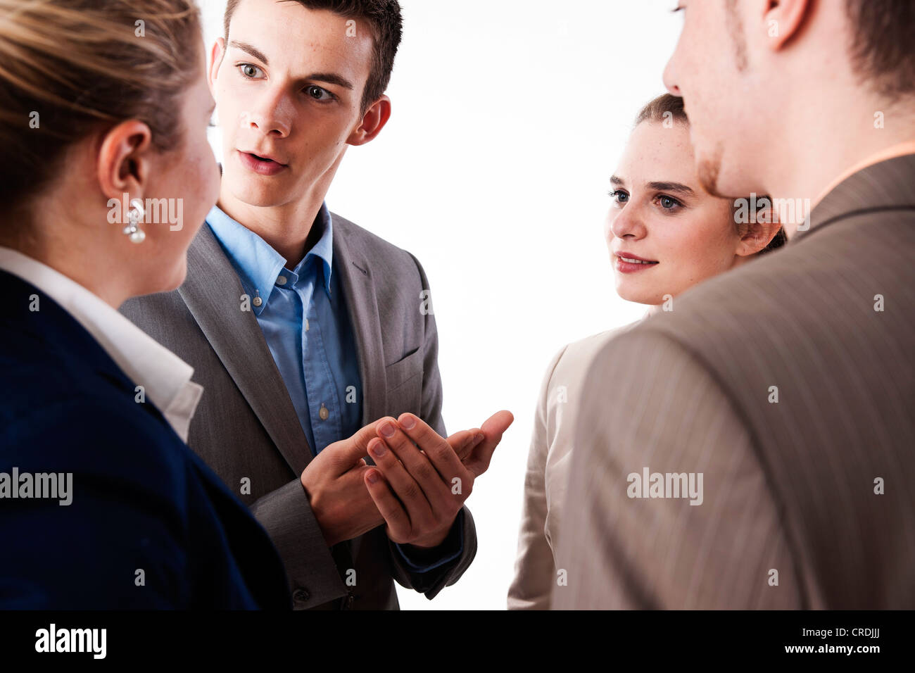 Business people talking Stock Photo - Alamy