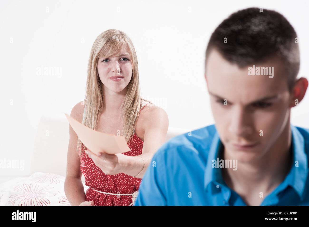 Young couple having a conflict Stock Photo - Alamy
