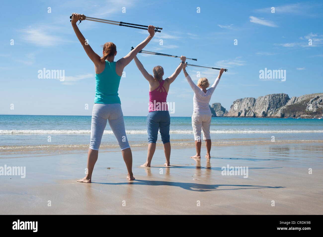 Walking sticks beach hi-res stock photography and images - Alamy