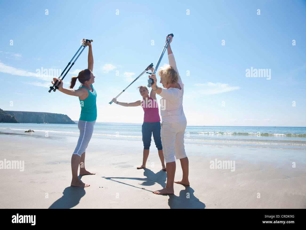 Walking sticks beach hi-res stock photography and images - Alamy
