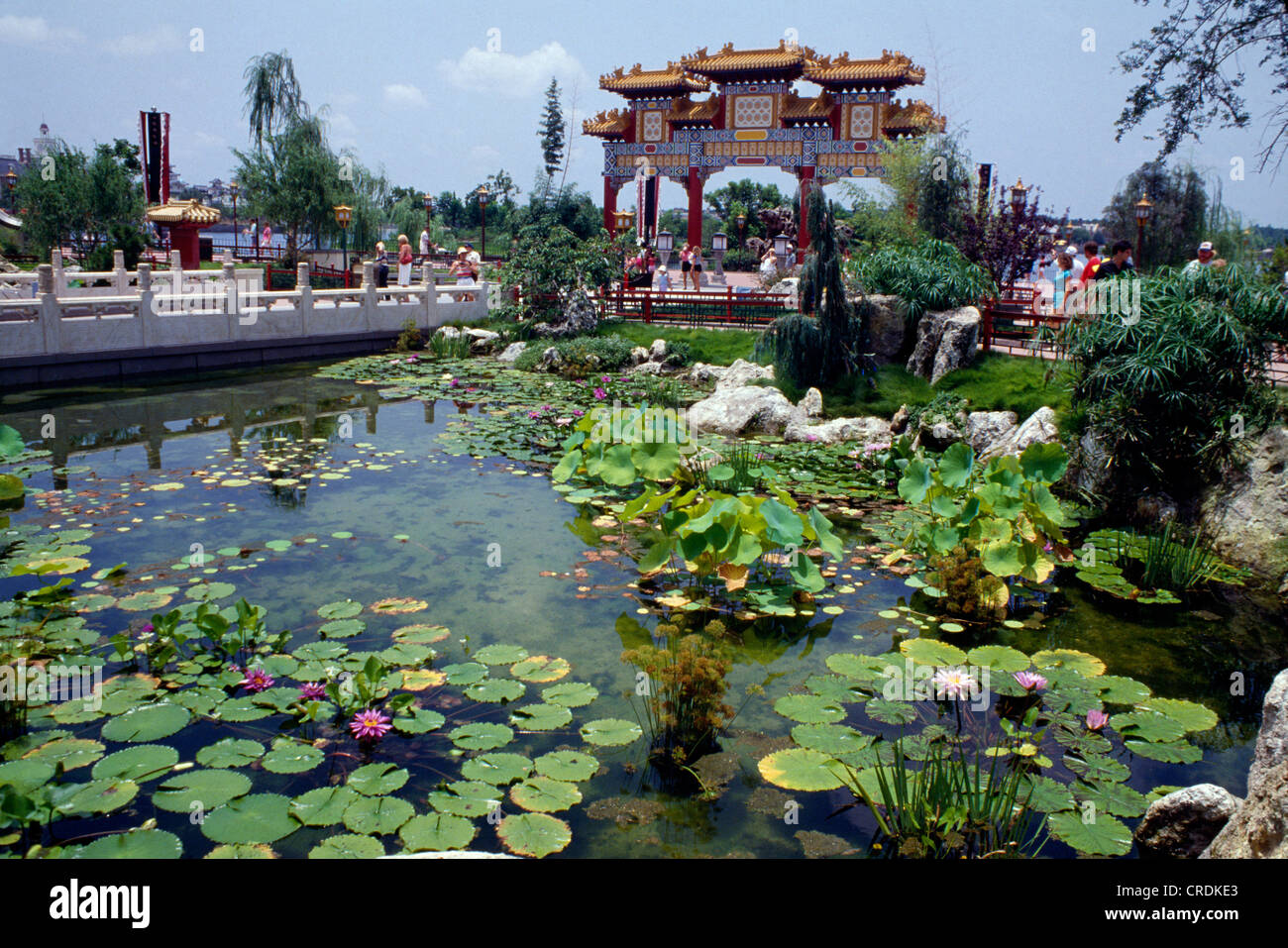WALT DISNEY WORLD, EPCOT CENTER, CHINESE EXHIBIT / FLORIDA Stock Photo ...