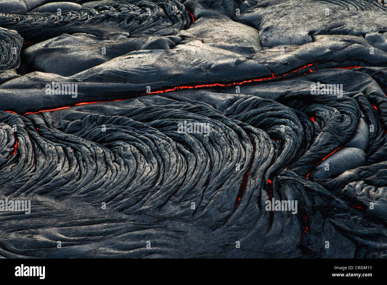 Molten lava rock glows from hi-res stock photography and images - Alamy