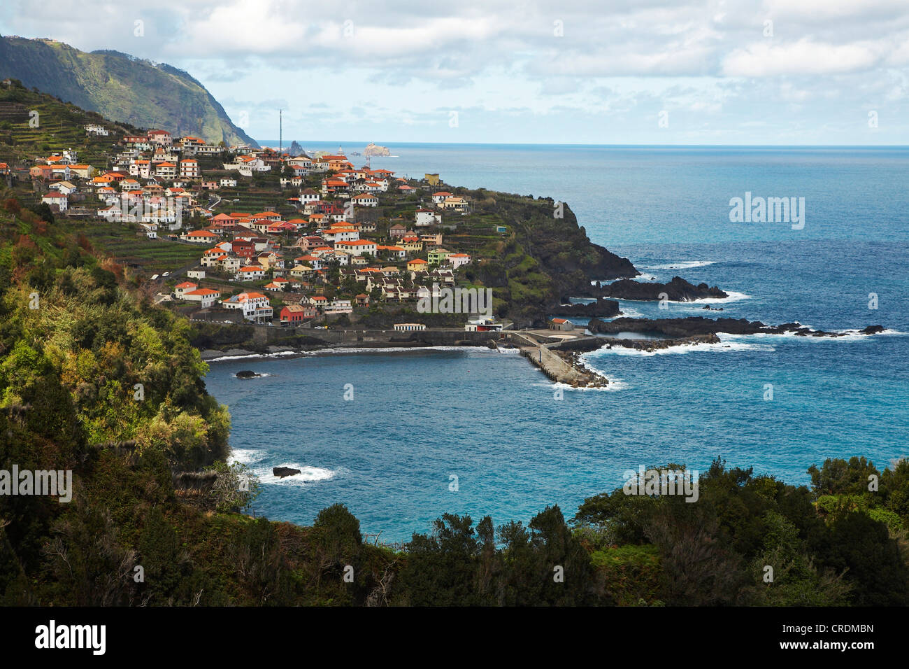 view over Seixal, Portugal, Madeira, Seixal Stock Photo - Alamy