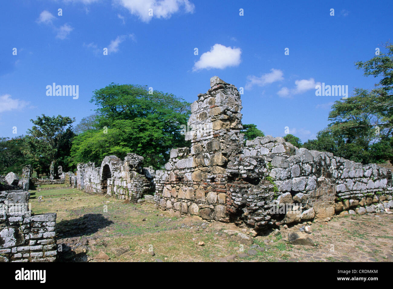 Spanish ruins in Panama City, Panama Stock Photo - Alamy