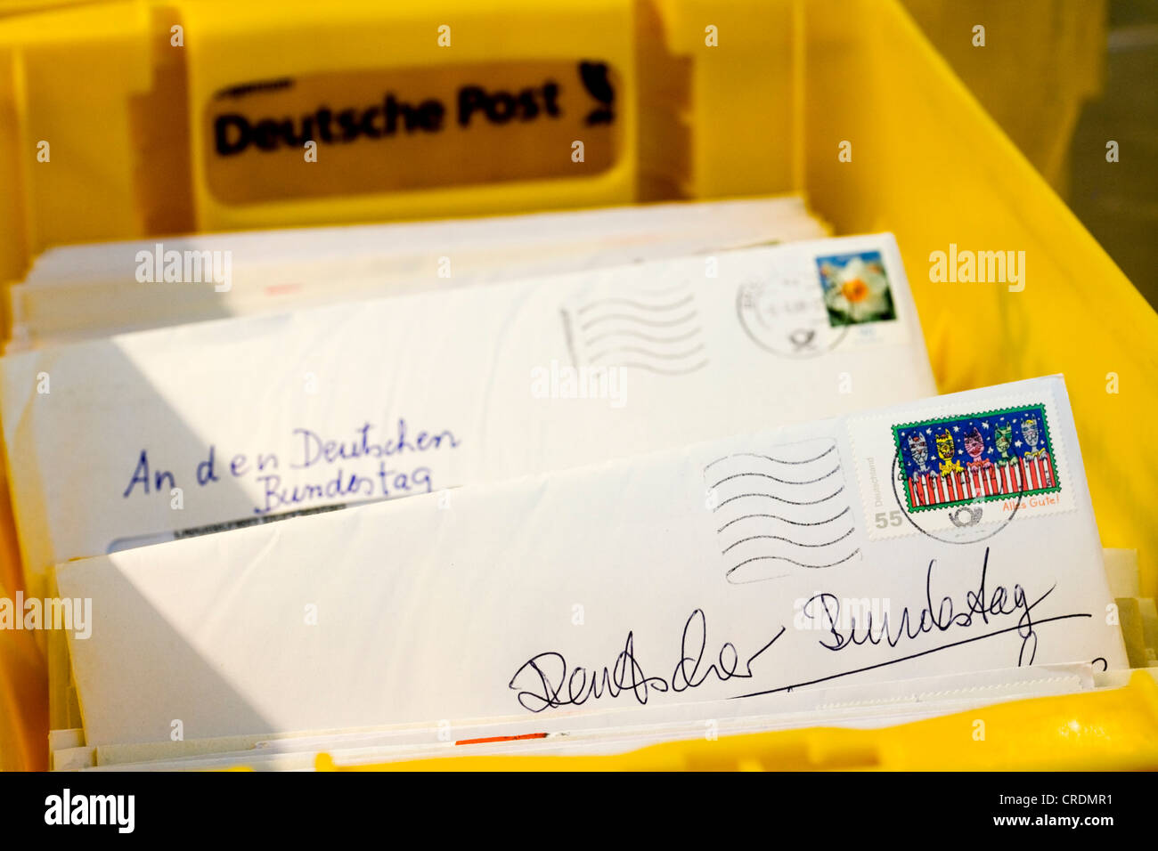 Mail distribution in Deutscher Bundestag, German parliament, Berlin ...