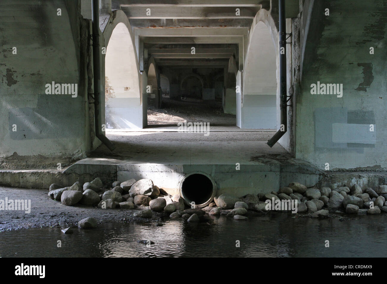 Underneath a bridge in Minneapolis, Minnesota Stock Photo - Alamy