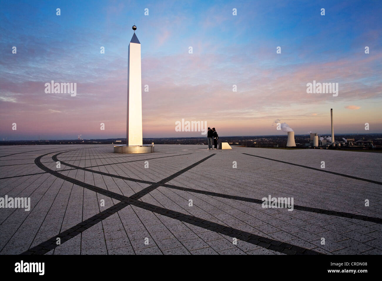 sundial on Hoheward mining dump, Germany, North Rhine-Westphalia, Ruhr ...