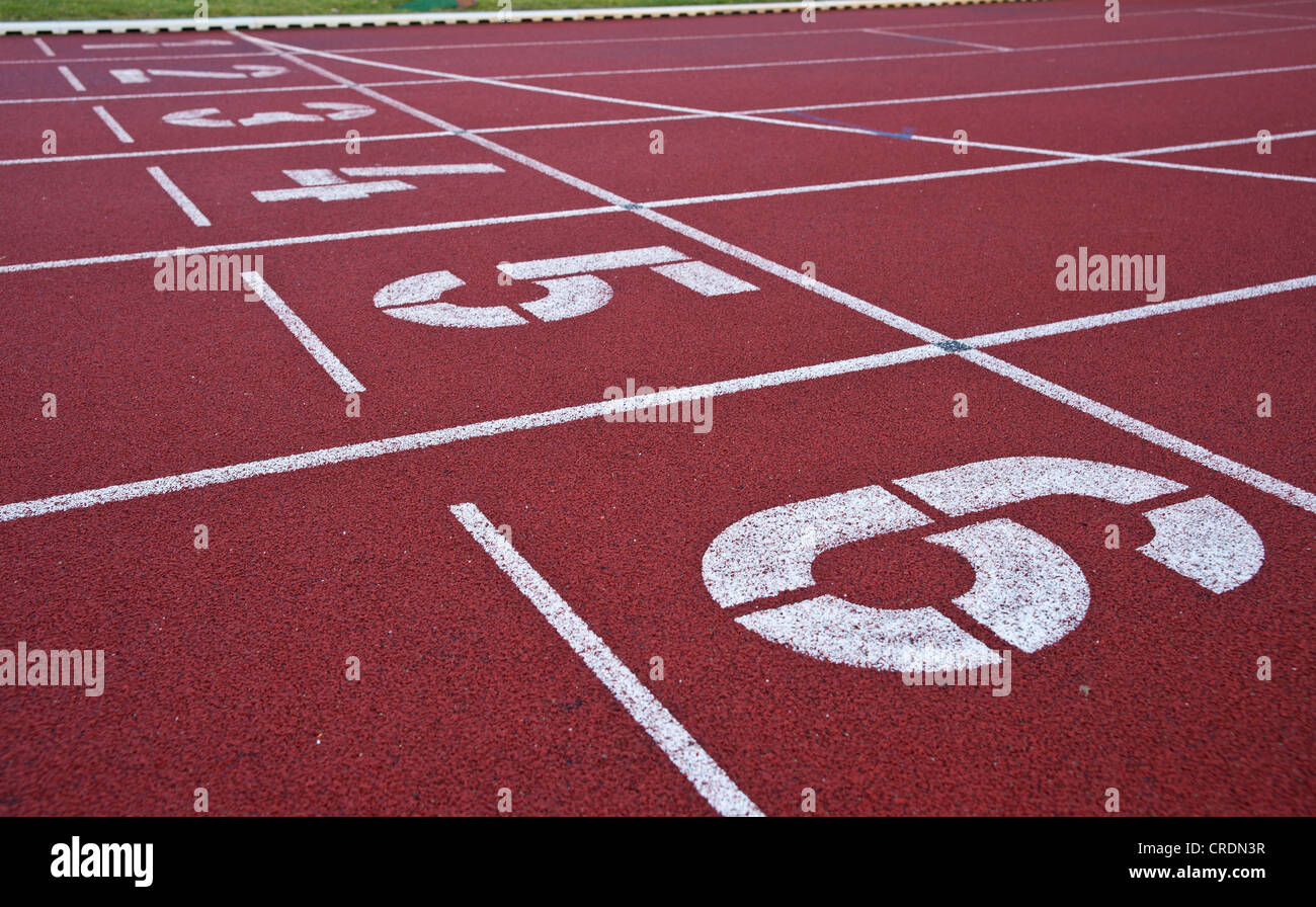 Running tracks, athletics tracks Stock Photo - Alamy