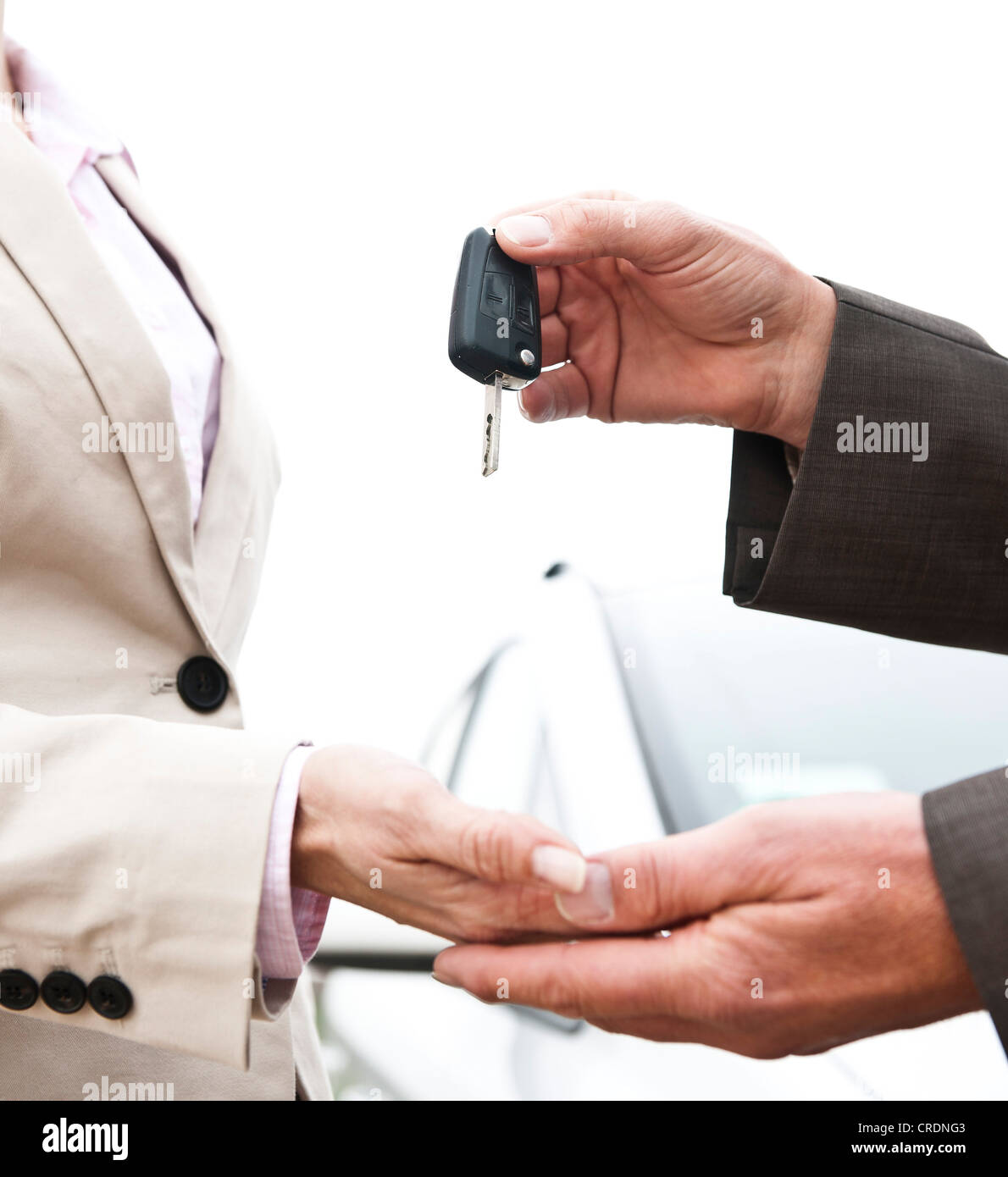 Handing over car key hi-res stock photography and images - Alamy