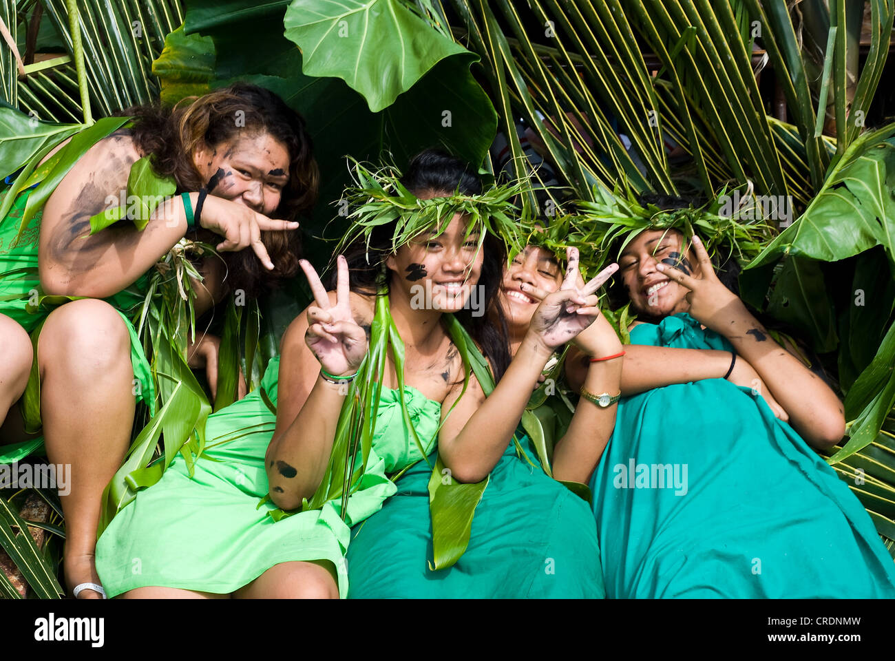 Cook Islands Rarotonga Avarua Constitution Day Festival parade Stock ...