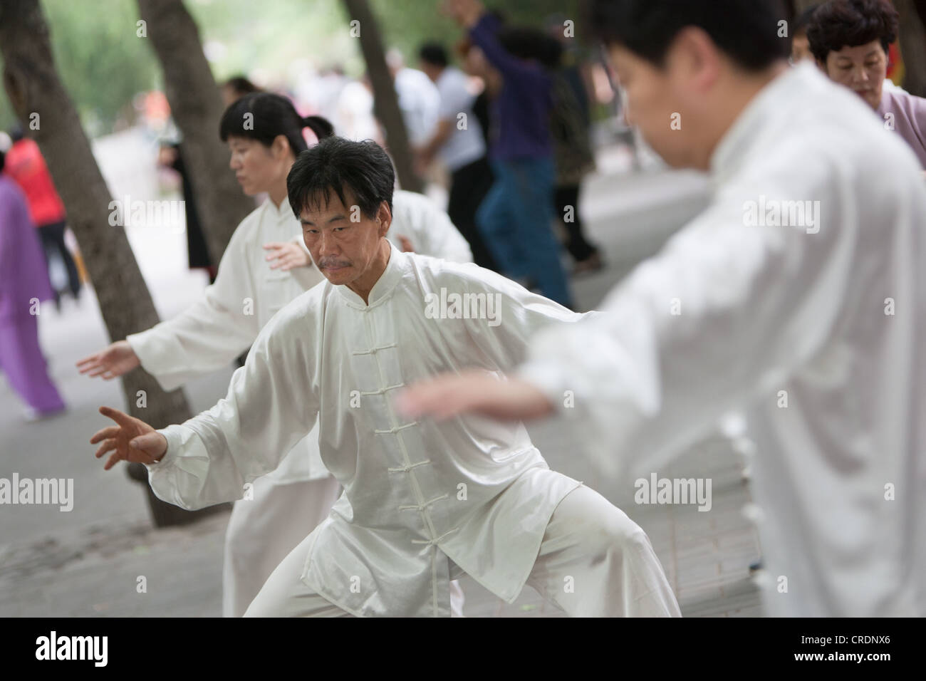 Old chinese men exercising hi-res stock photography and images - Alamy