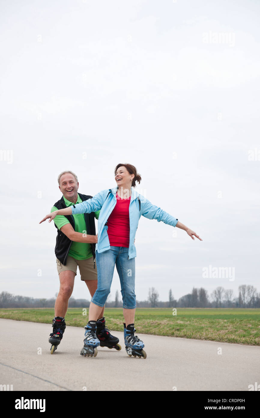 Inline skating man not rollerblading hi-res stock photography and ...