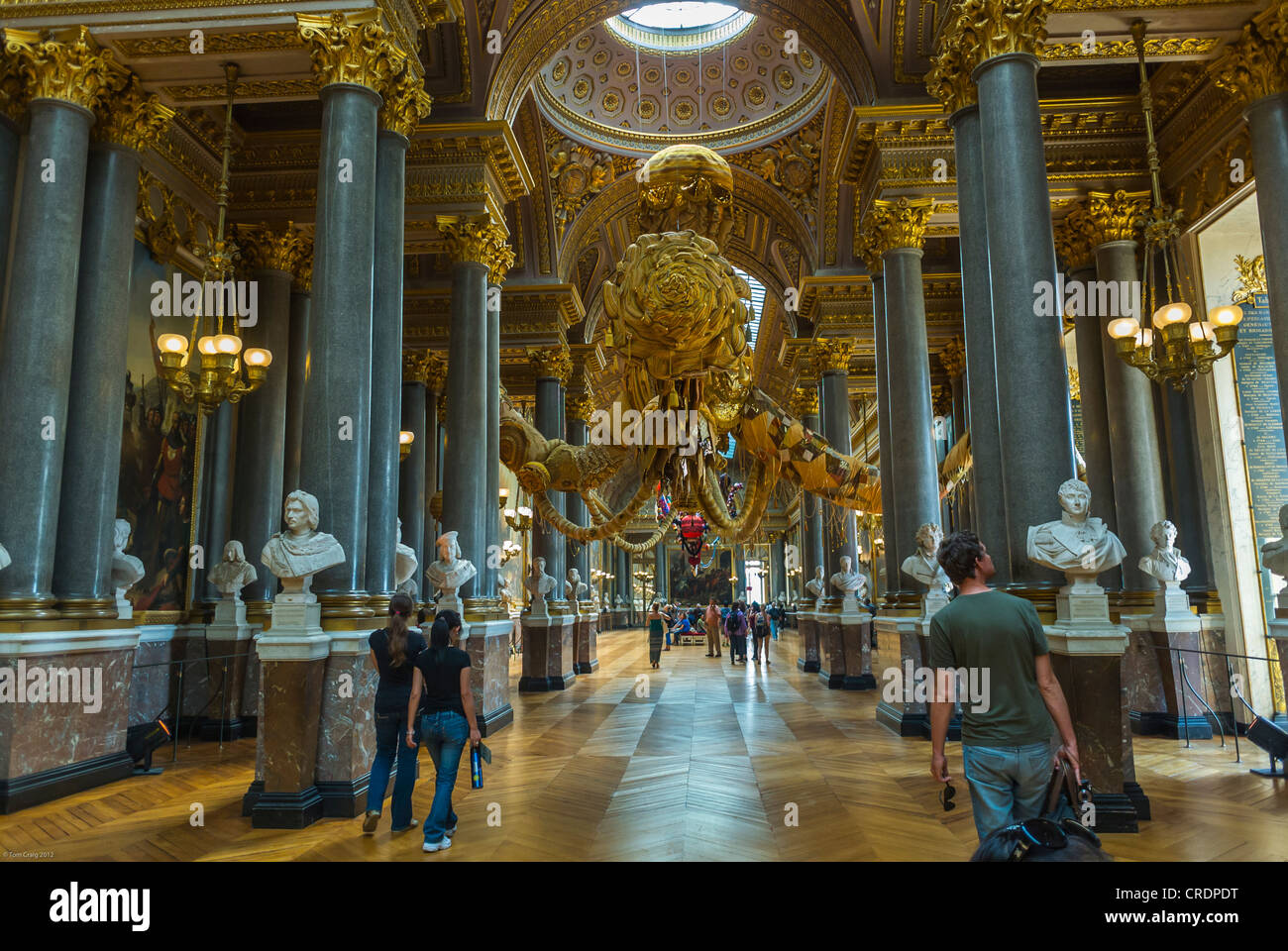 Paris, France, Tourists Visiting Art Galleries inside the "Chateau de ...