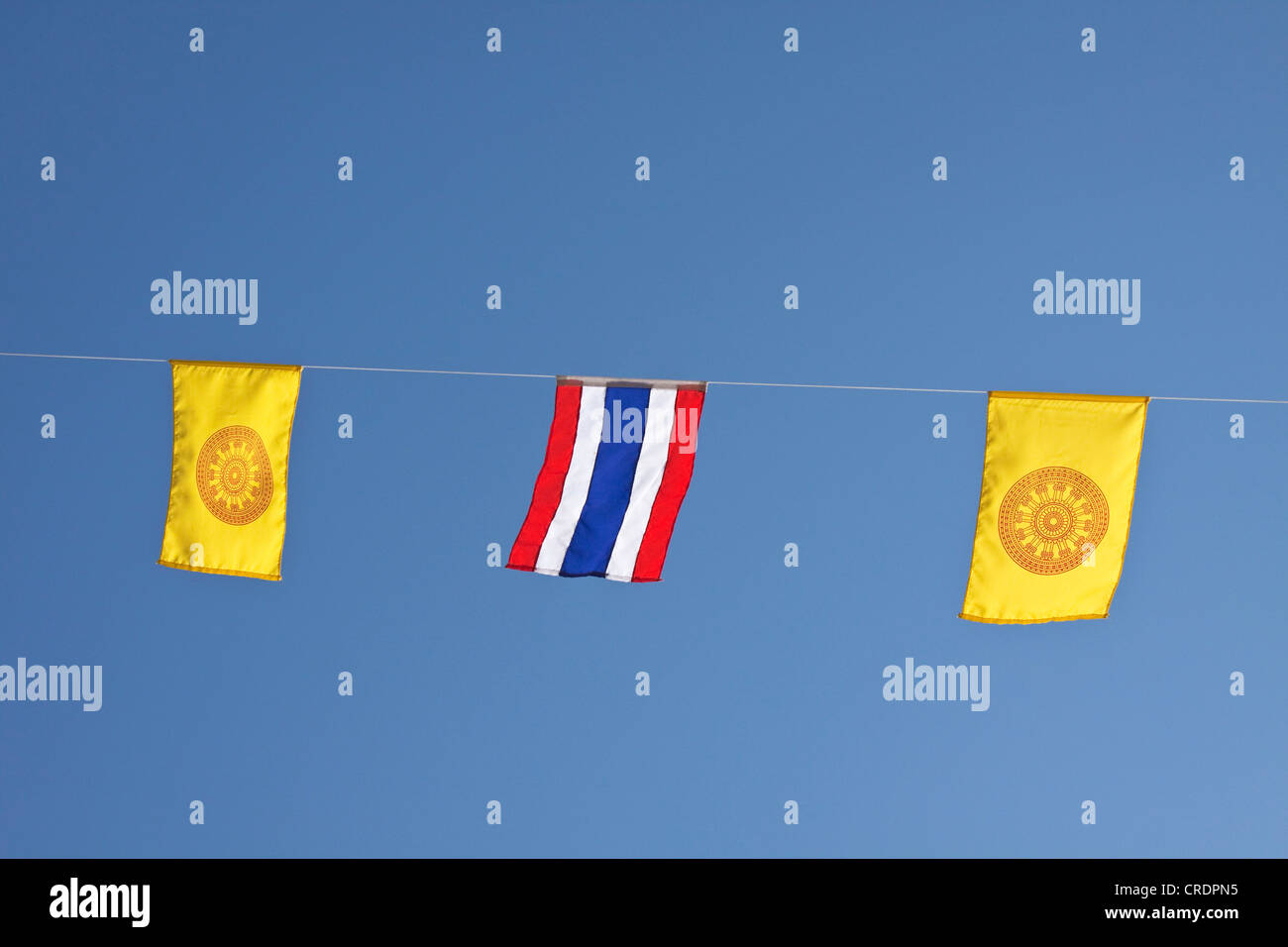 Flag of Thailand, called Thong-Thrai-Rong, flags of the Thai Royal ...