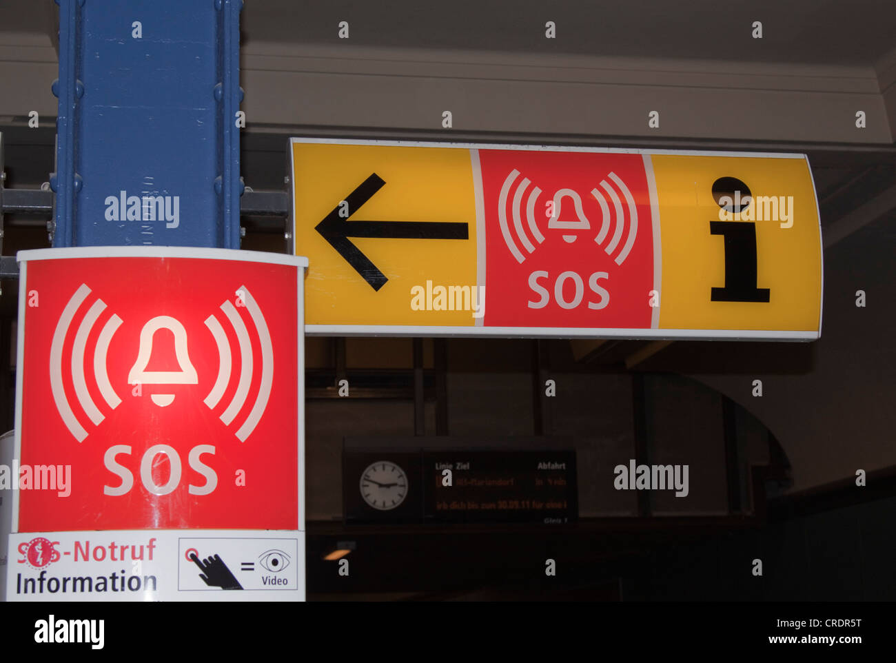 SOS-telephone, metro, Berlin, Germany, Europe Stock Photo - Alamy