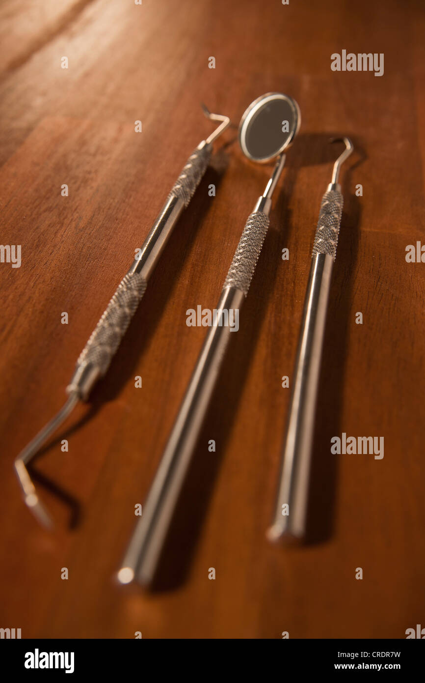 Close-up Dental Instruments on white background Stock Photo - Alamy