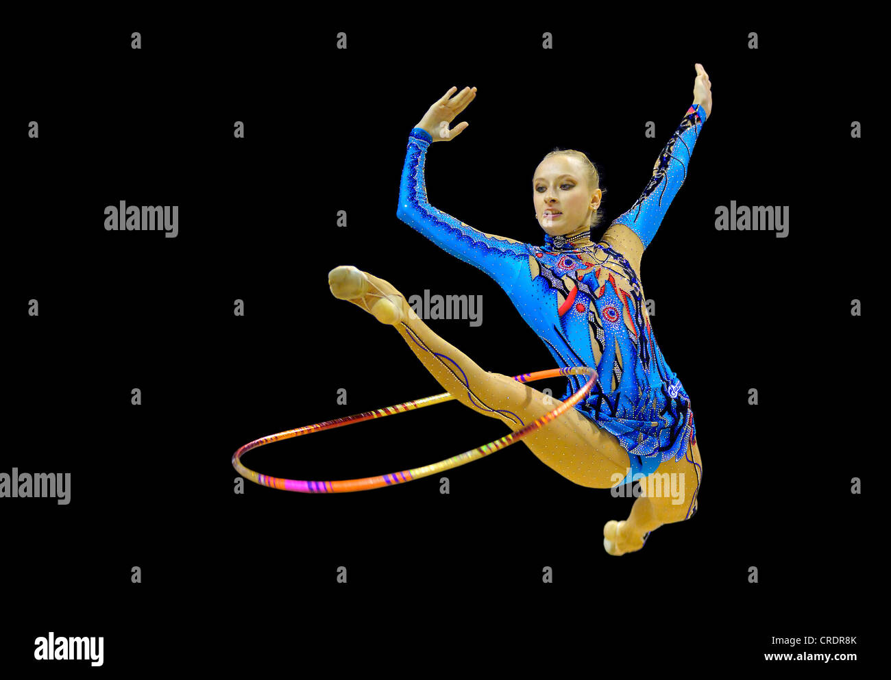woman doing rhythmic gymnastics Stock Photo - Alamy