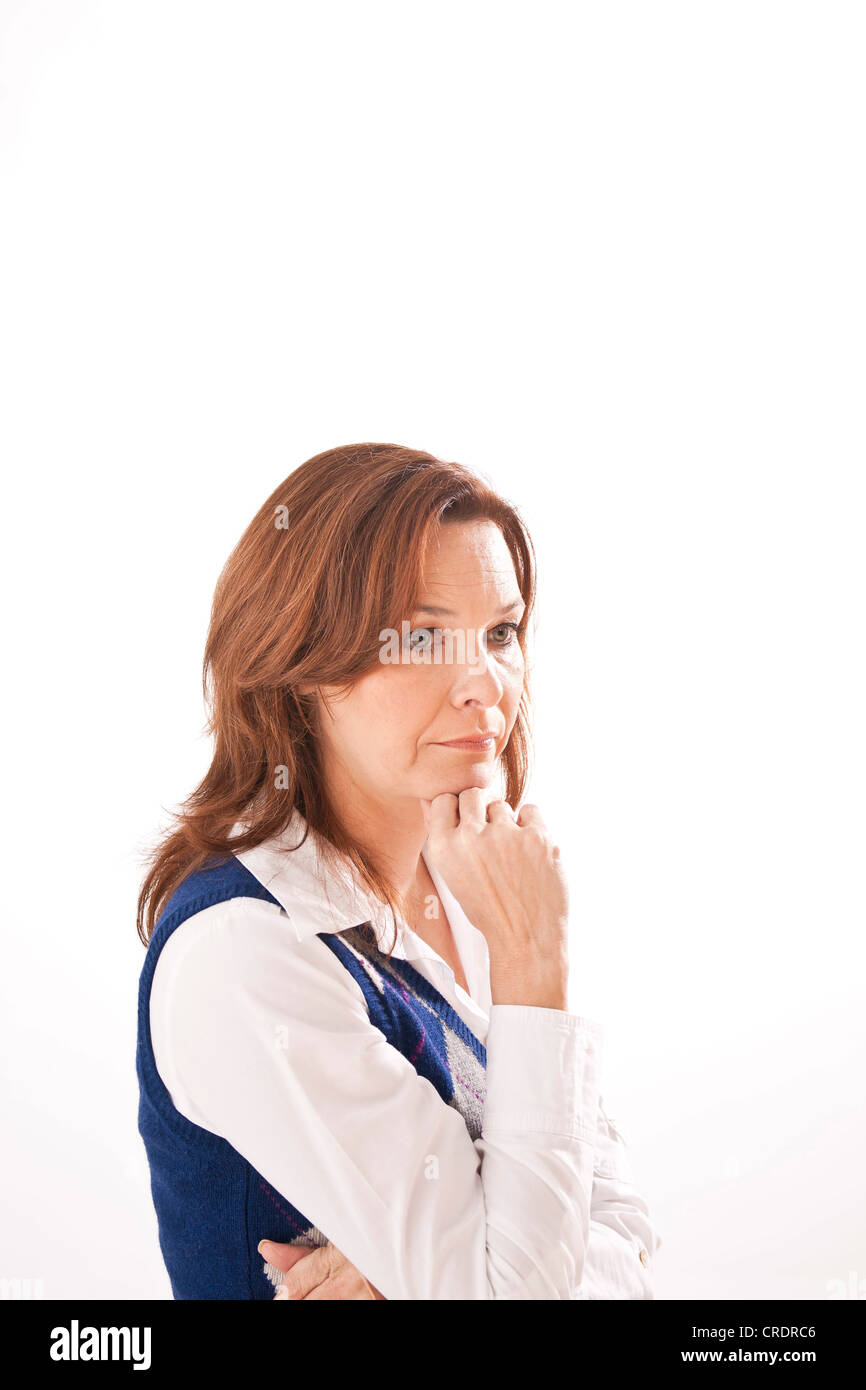 Portrait of a sad woman Stock Photo - Alamy