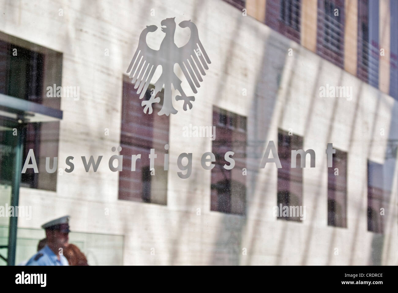 Lettering "Auswaertiges Amt", German Foreign Office, with German ...