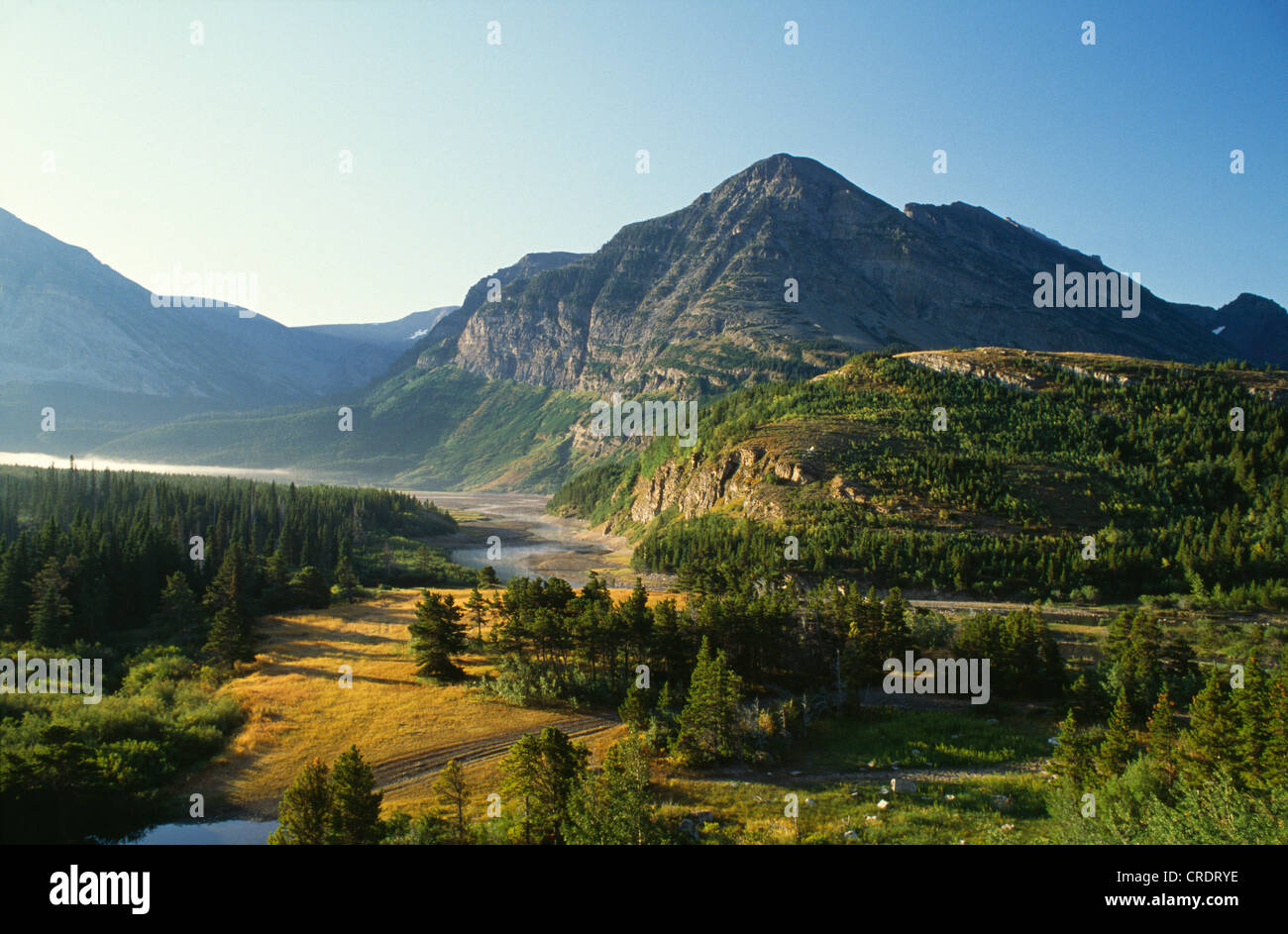 MANY GLACIERS AREA GLACIER NATIONAL PARK MONTANA Stock Photo - Alamy