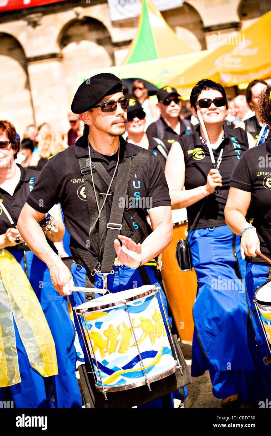 Samba musicians, Samba Festival, Coburg, Bayern, Germany, Europe Stock ...
