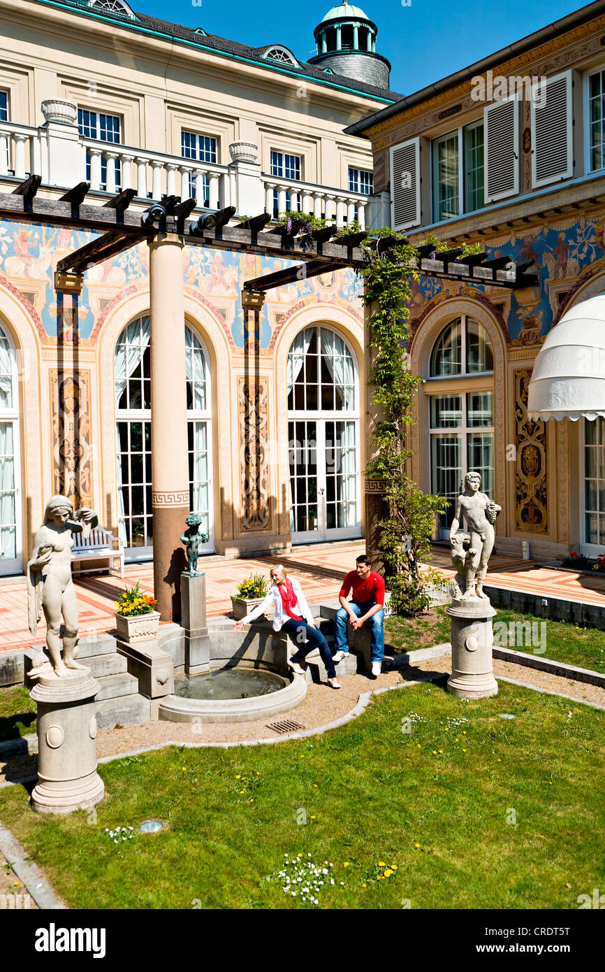 Patio of Regentenbau, Bad Kissingen, Bavaria, Germany, Europe Stock ...