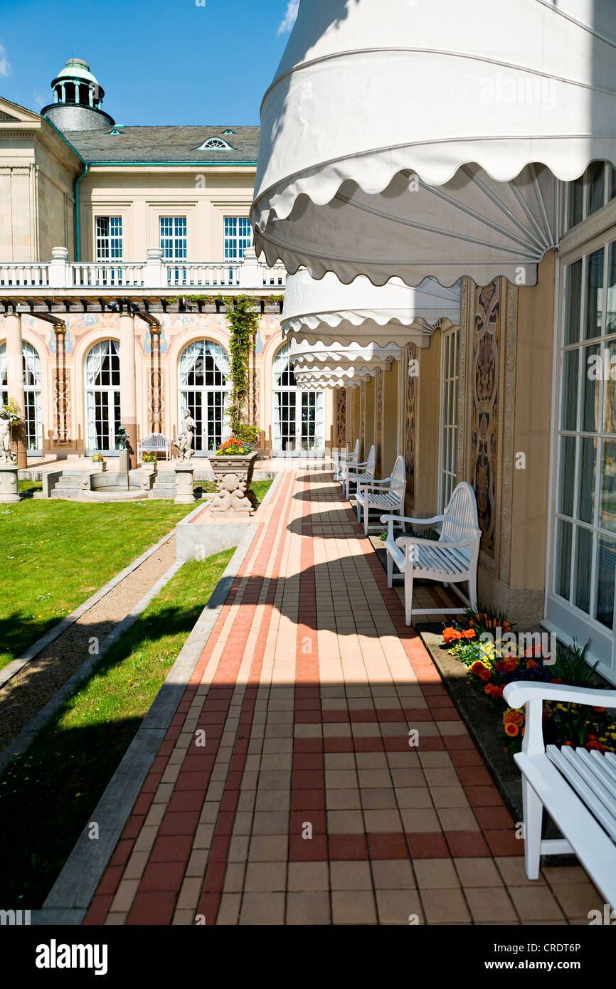Patio of Regentenbau, Bad Kissingen, Bavaria, Germany, Europe Stock ...