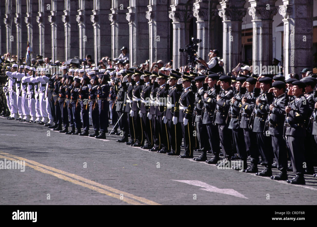 Military parade during Arequipa Day, Peru Stock Photo - Alamy