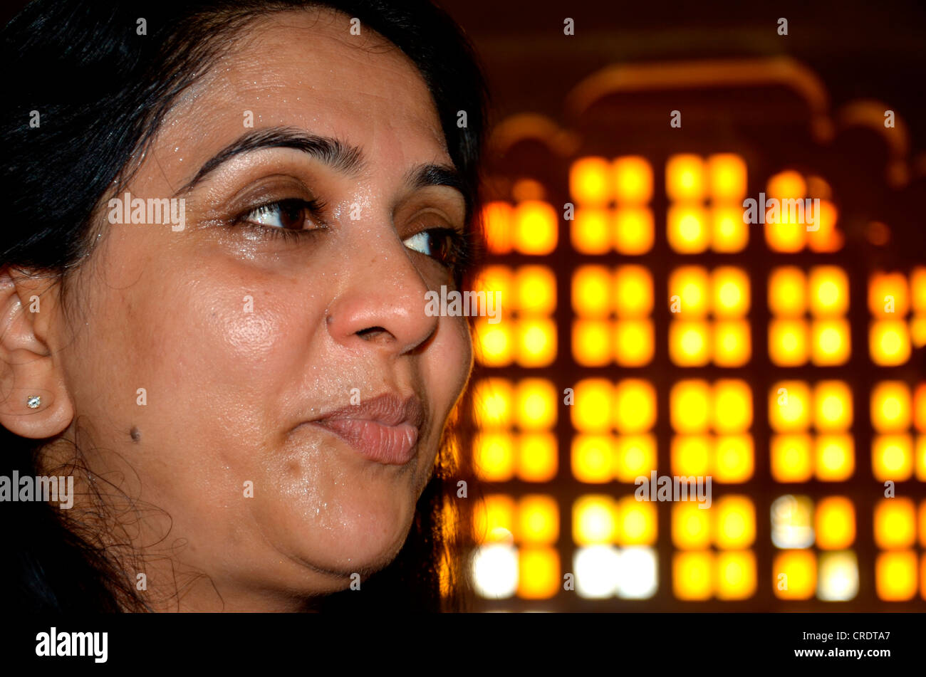 A smiling Indian woman Stock Photo - Alamy