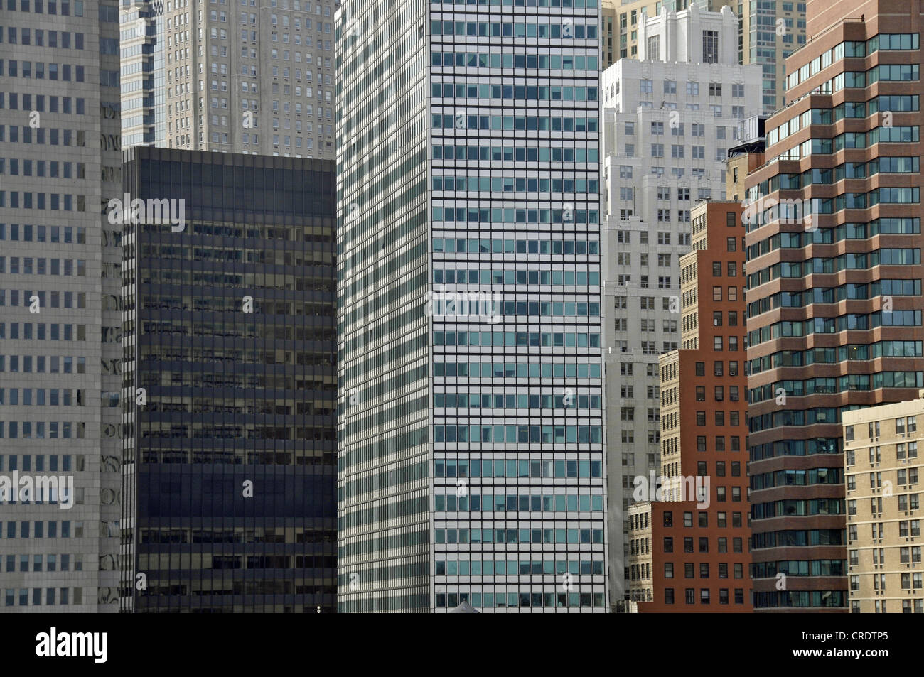 High-rise buildings, Financial District, Manhattan, New York, USA ...