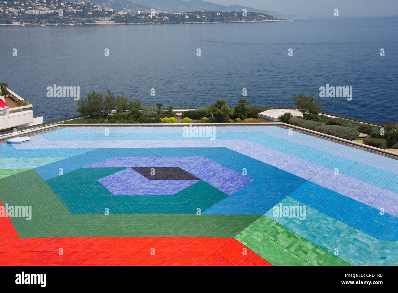 multicoloured roof in Monte Carlo, France, Monaco Stock Photo - Alamy