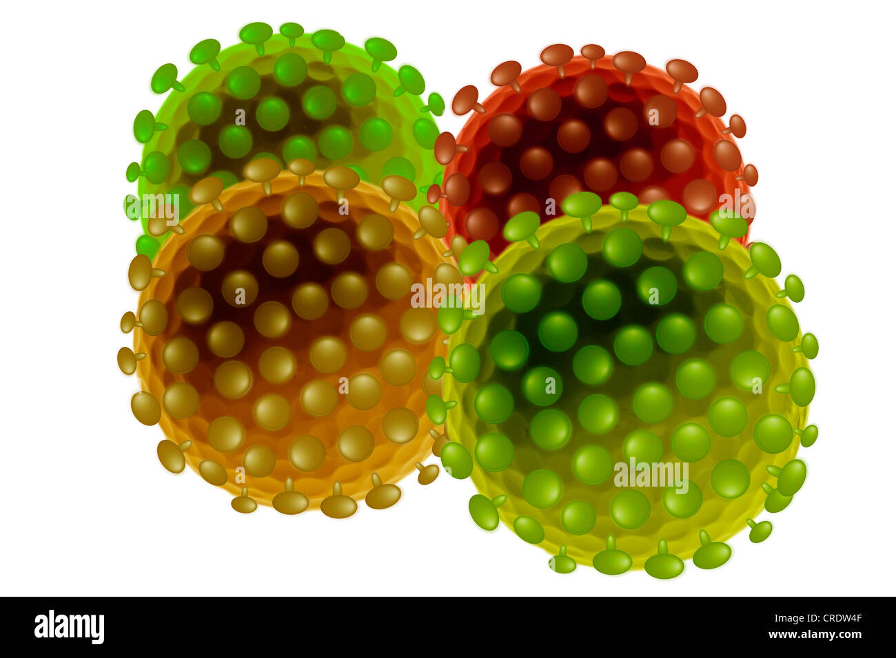 Viruses, scienceart, illustration Stock Photo - Alamy