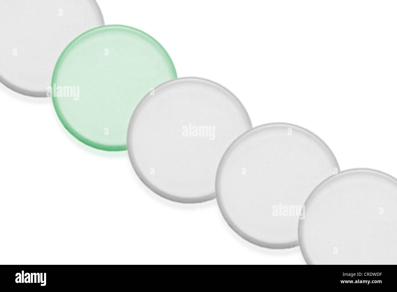 Green white pills hi-res stock photography and images - Alamy