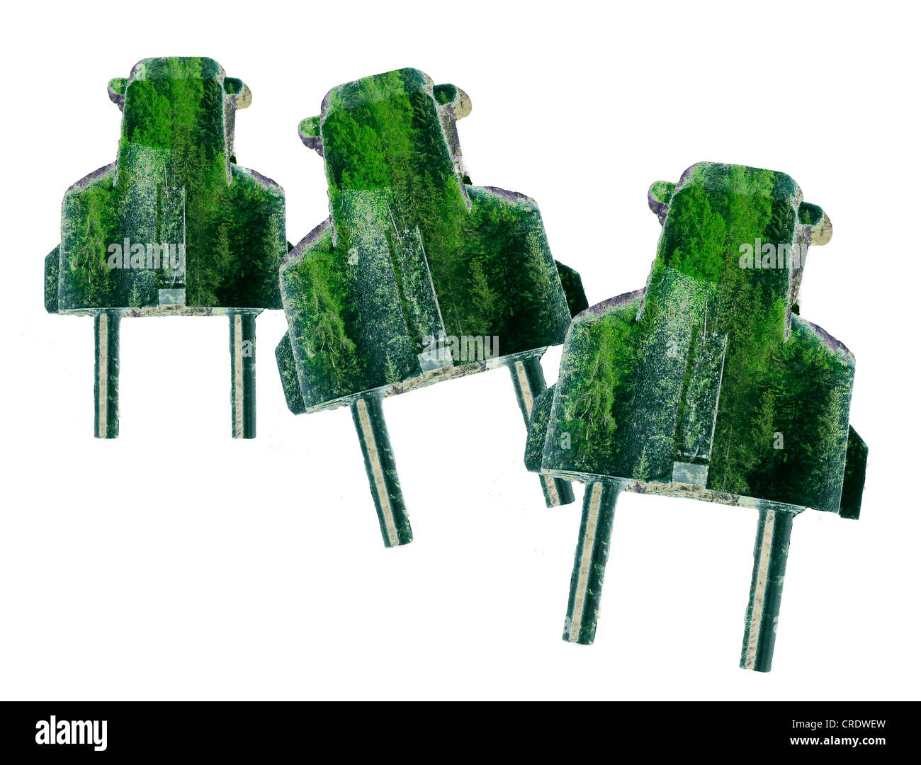 Plugs with a forest design Stock Photo - Alamy