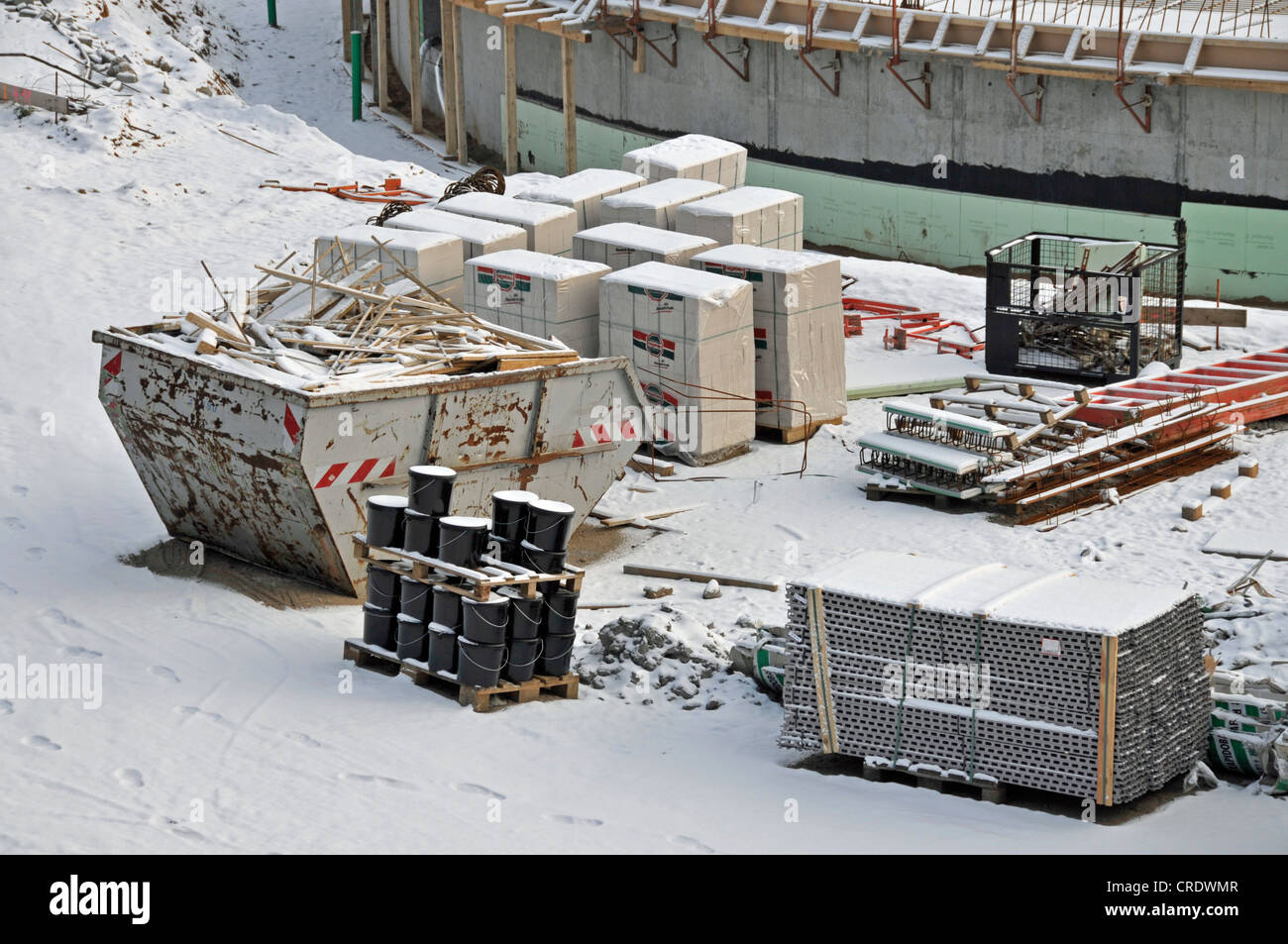 Construction site in winter hi-res stock photography and images - Alamy
