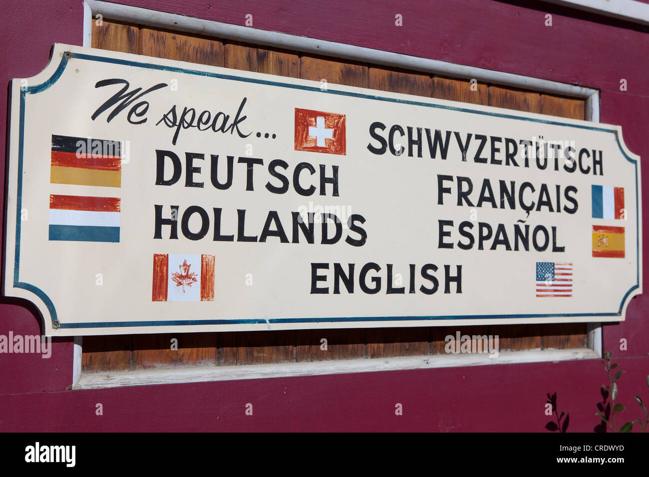 Multi lingual sign boards hi-res stock photography and images - Alamy