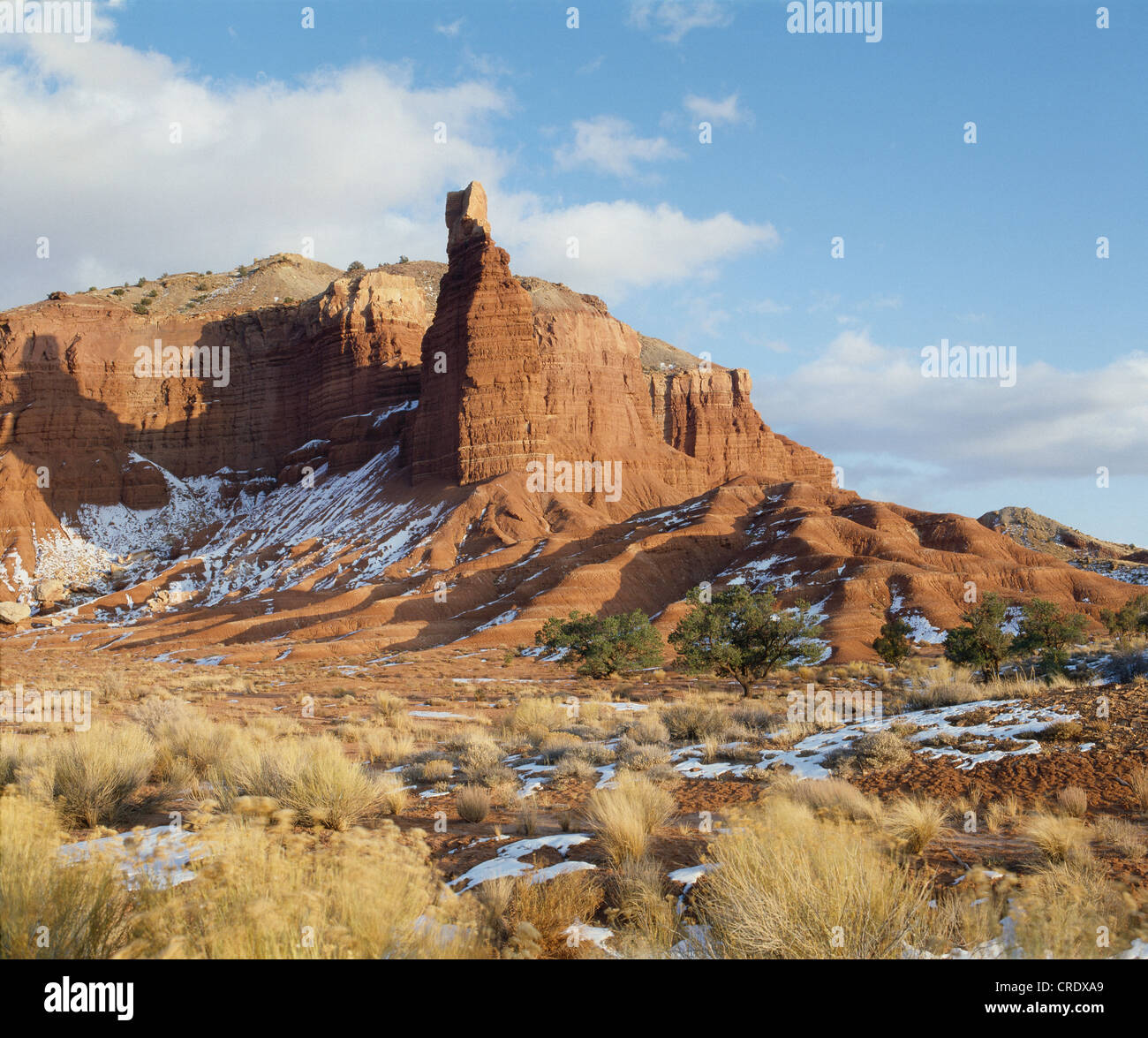 CHIMNEY ROCK CAPITOL REEF NATIONAL PARK, UTAH Stock Photo - Alamy